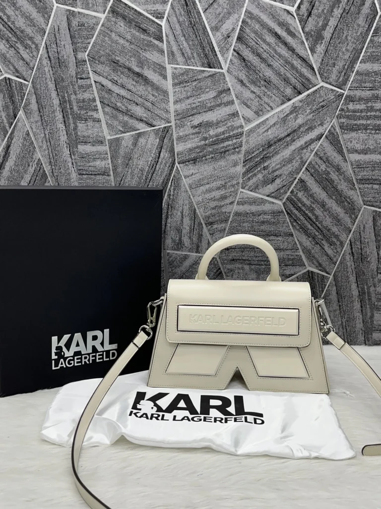 Karl Lagerfeld White K Icon Premium Sling With Original Box Packing ...